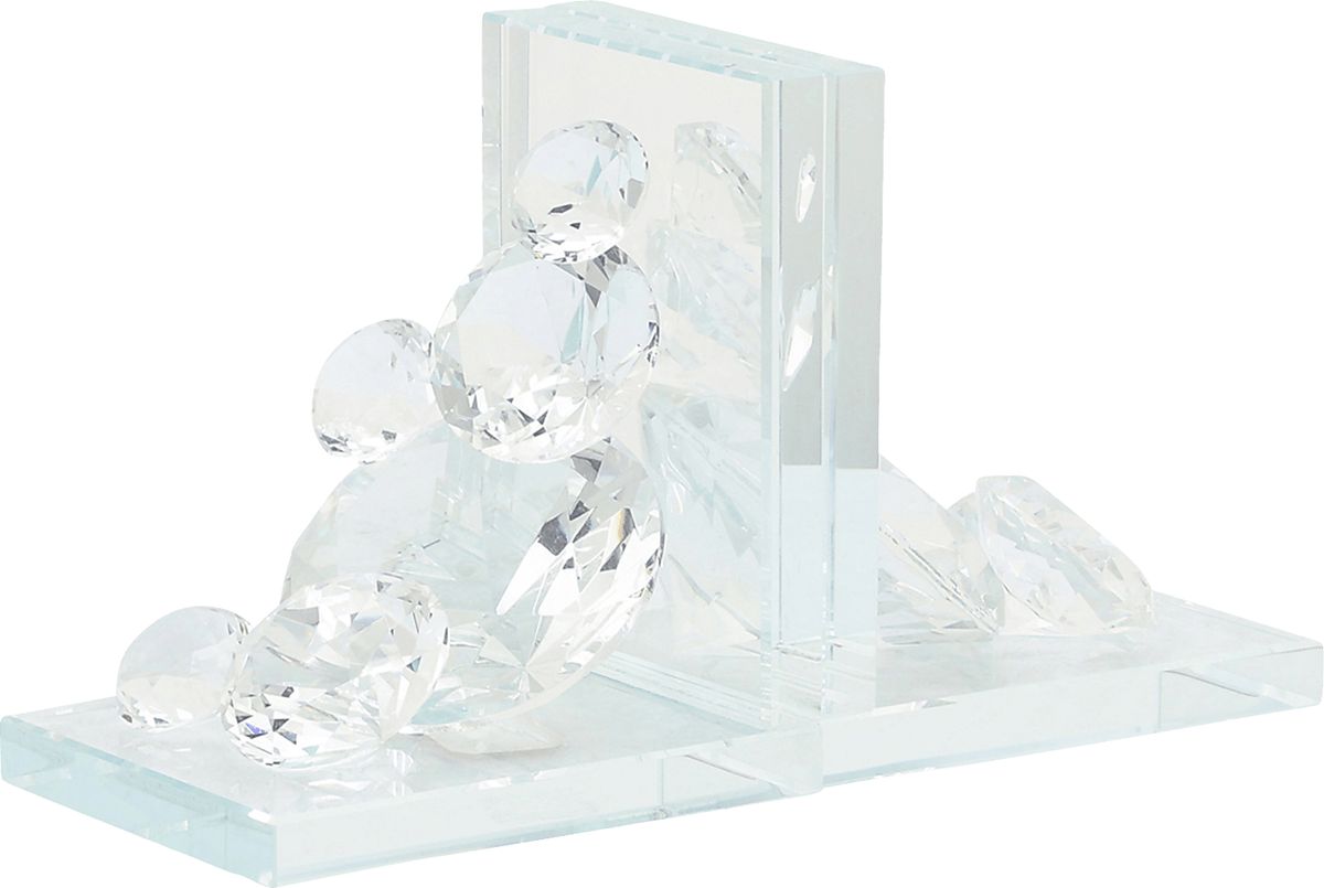 Elvind Clear White Bookends | Rooms to Go