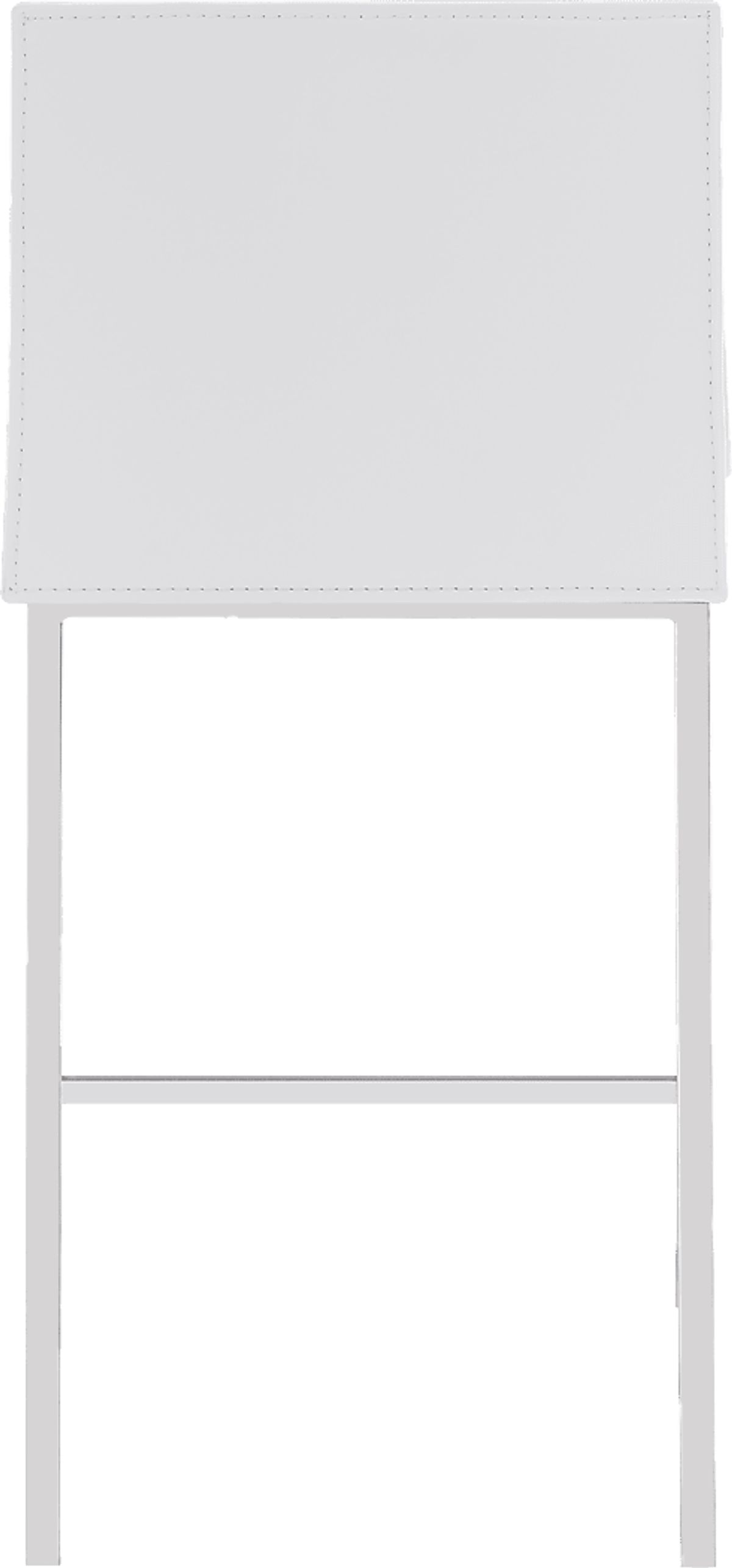 Embdy White Polyester,Polyvinylchloride Fabric Counter Stool, Set Of 2 ...