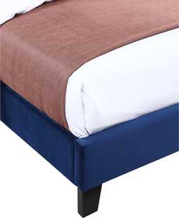 Emeline Navy Blue Polyester Fabric Queen Bed | Rooms to Go