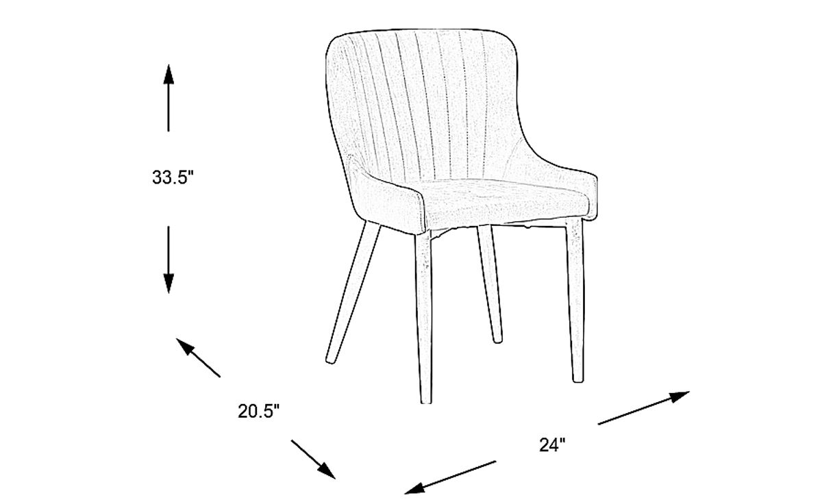 Emeric Bordeaux Red Side Chair | Rooms to Go