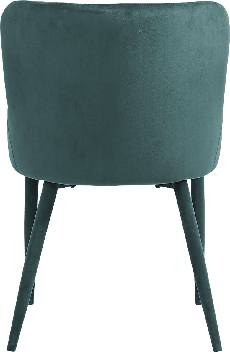 Delmon White 5 Pc Oval Dining Set with Ink Side Chairs - Rooms To Go