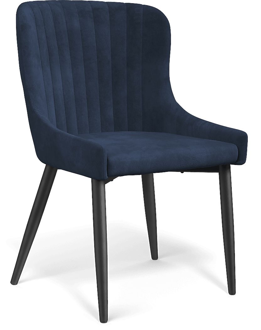 Emeric Navy Side Chair - Rooms To Go