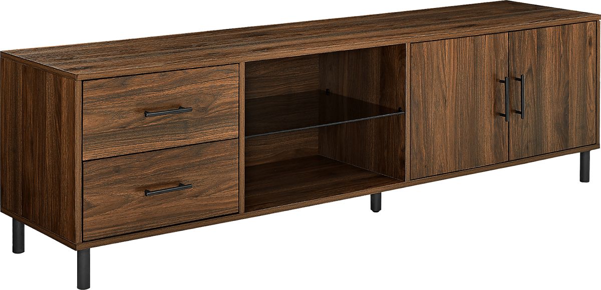 Emmalynn Walnut Dark Wood Console | Rooms to Go