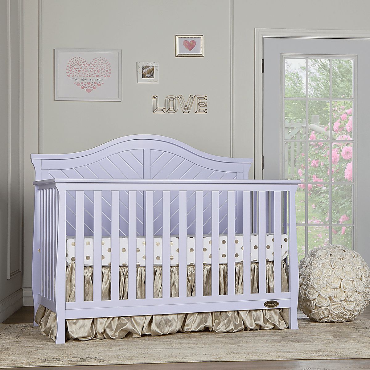 Emmiline Lilac Colors Crib | Rooms to Go