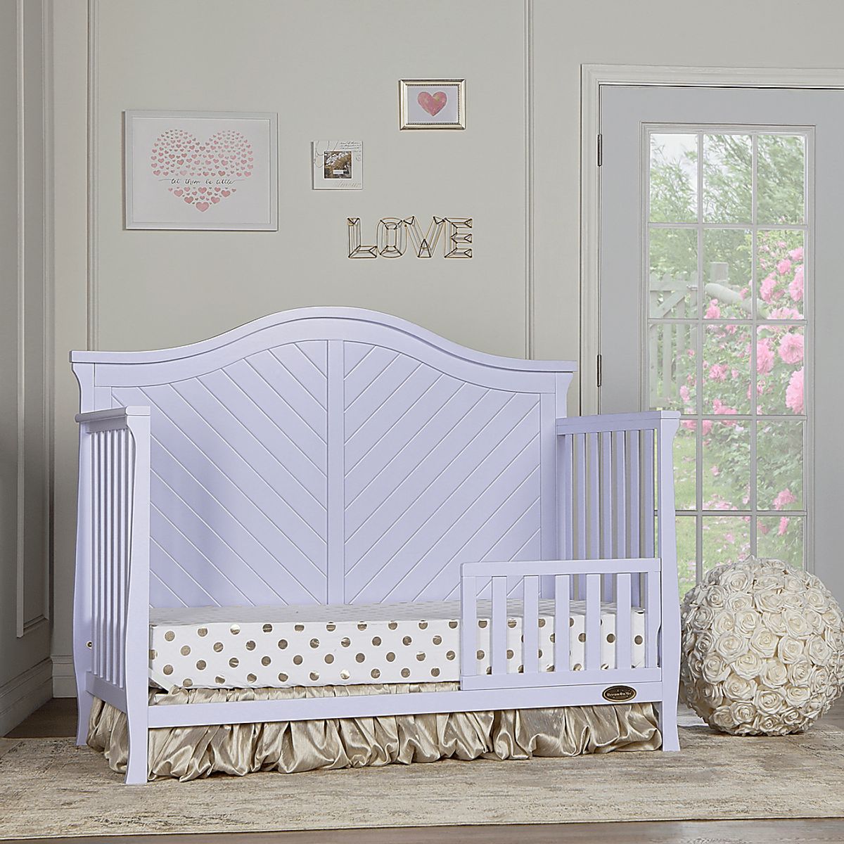 Emmiline Lilac Colors Crib | Rooms to Go