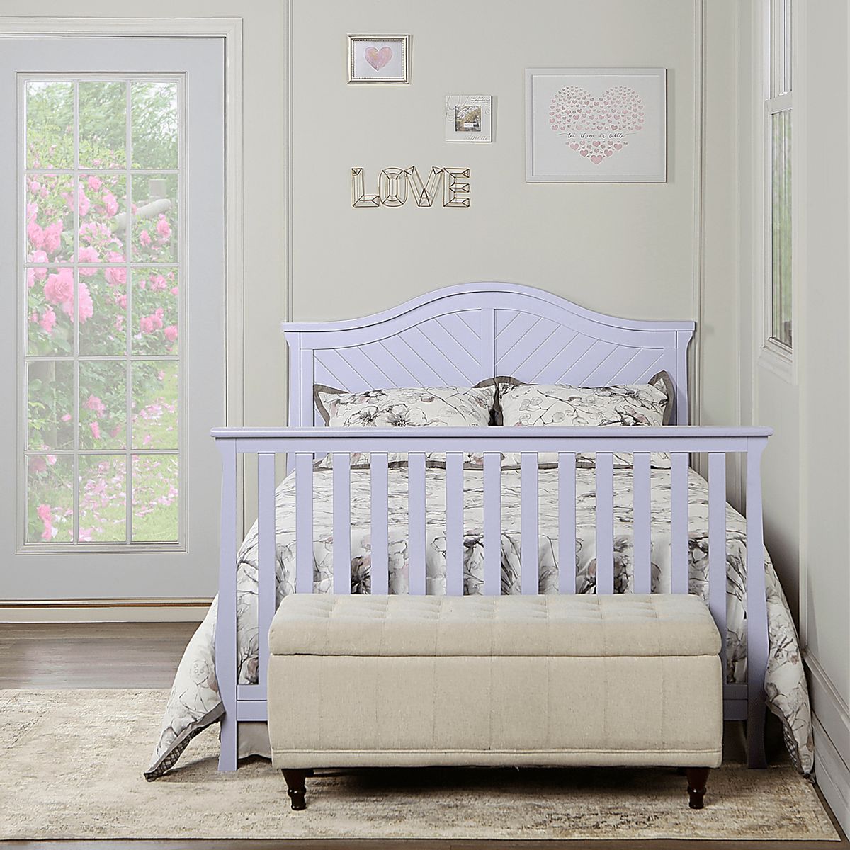 Emmiline Lilac Colors Crib | Rooms to Go