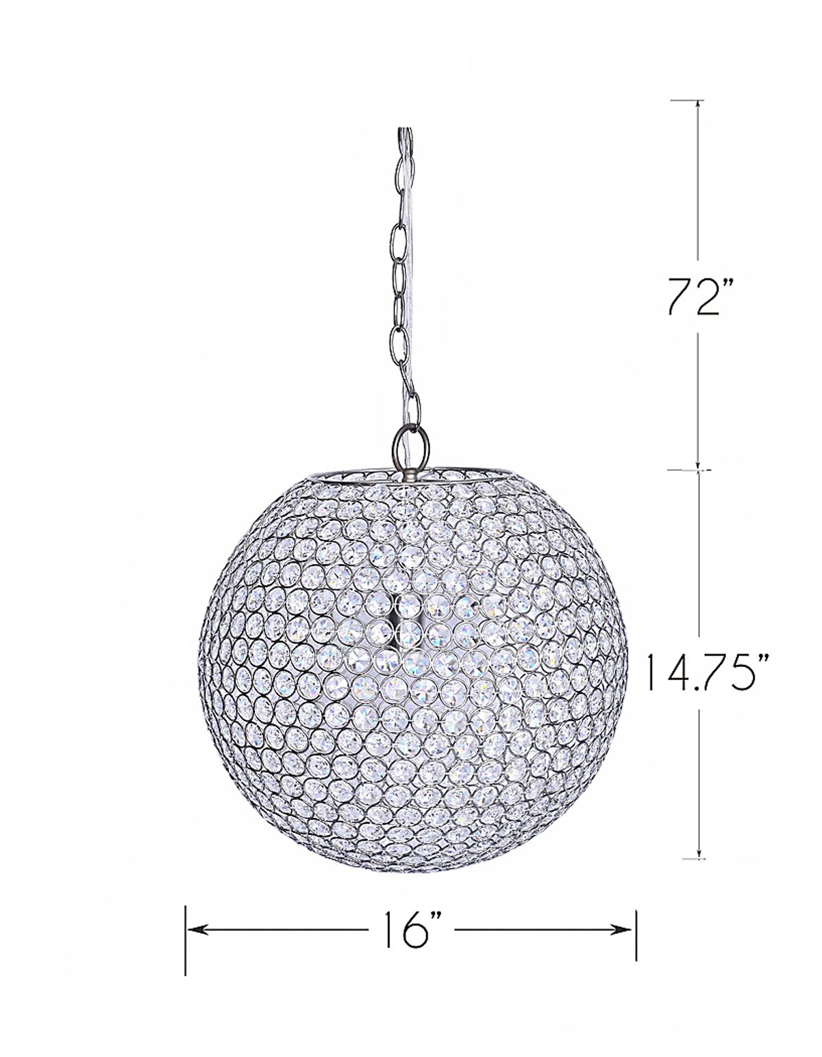 Emory Gate Chrome Gray Pendant | Rooms to Go