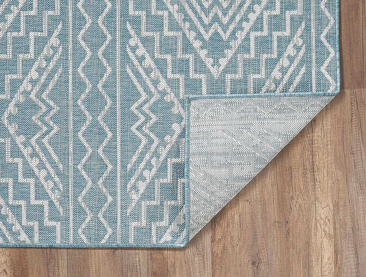 Emspool Aqua Blue Rugs | Rooms to Go