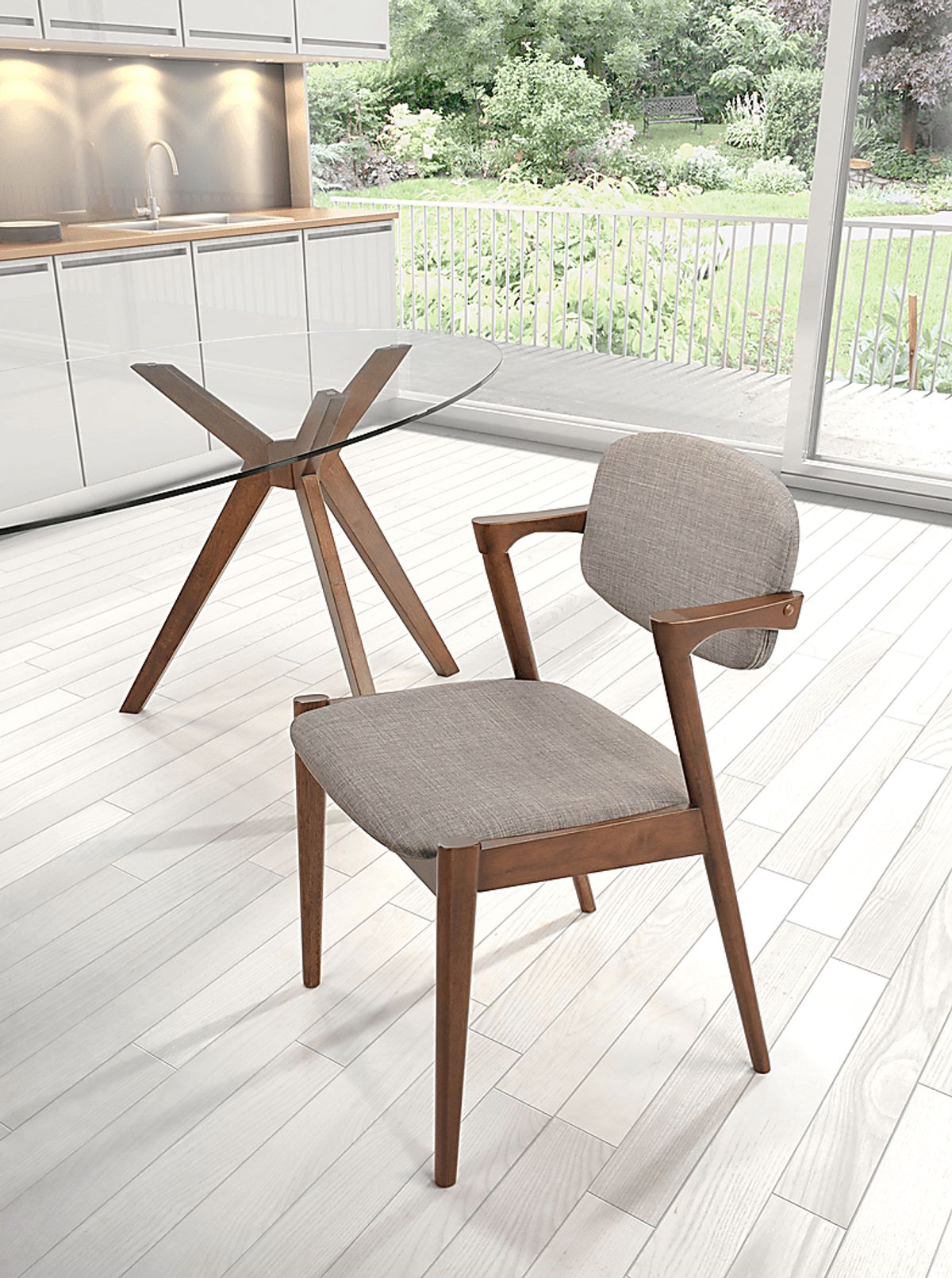 Endell Gray Set Of 2 Dining Chairs | Rooms to Go