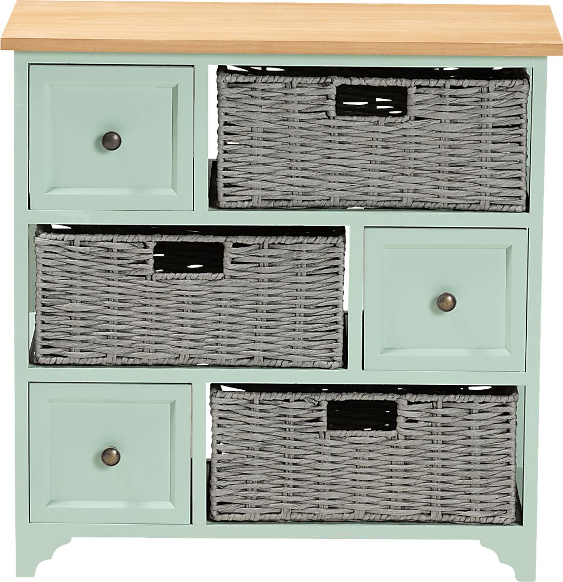 Enderby Mint Green Storage Cabinet - Rooms To Go