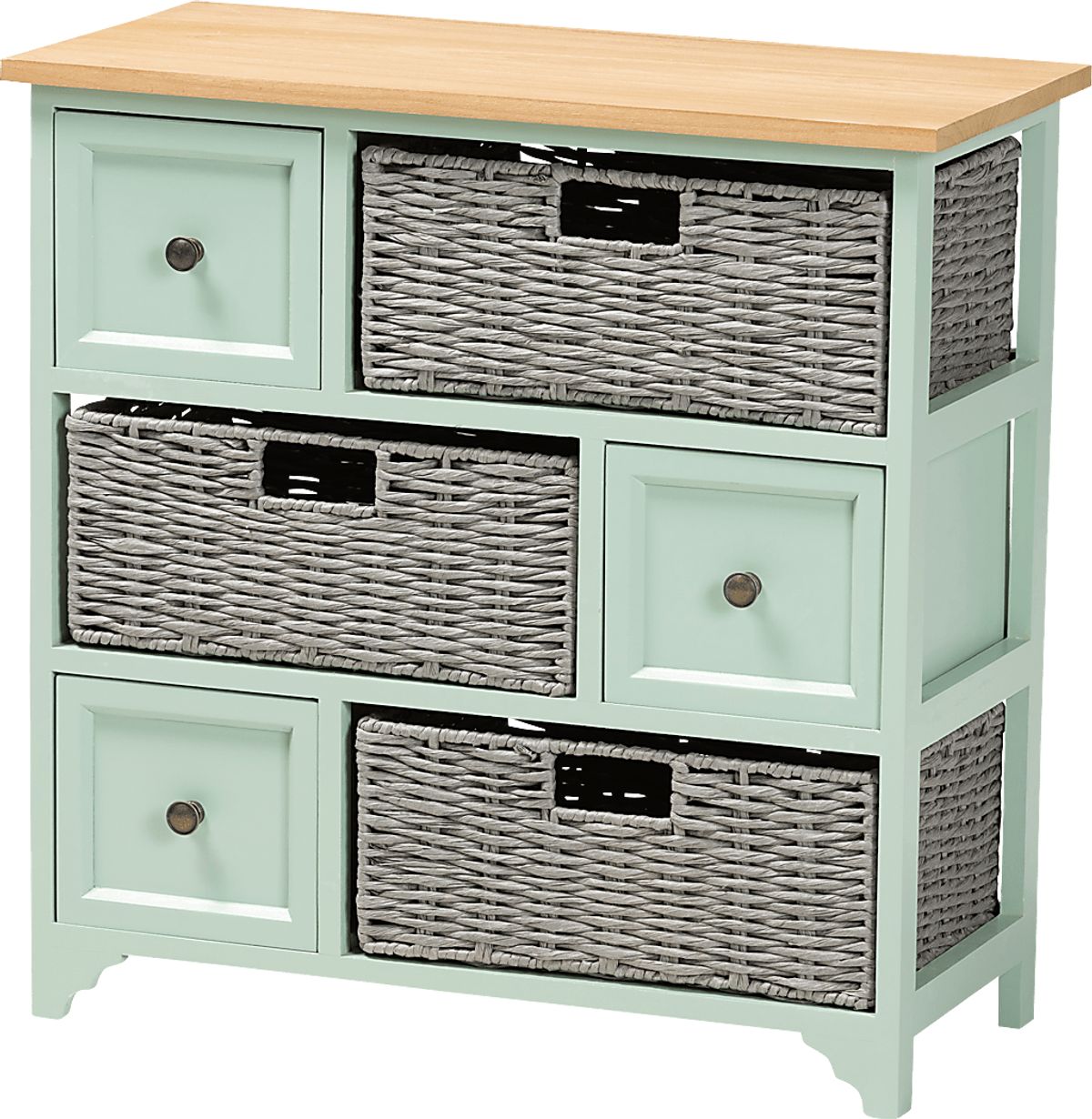 Enderby Mint Green Storage Cabinet | Rooms to Go