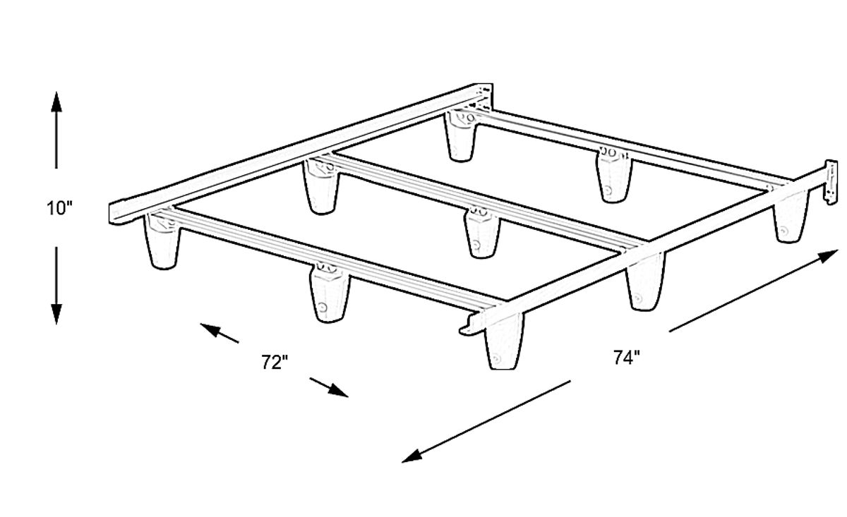 Knickerbocker Engauge California King Bed Frame | Rooms to Go