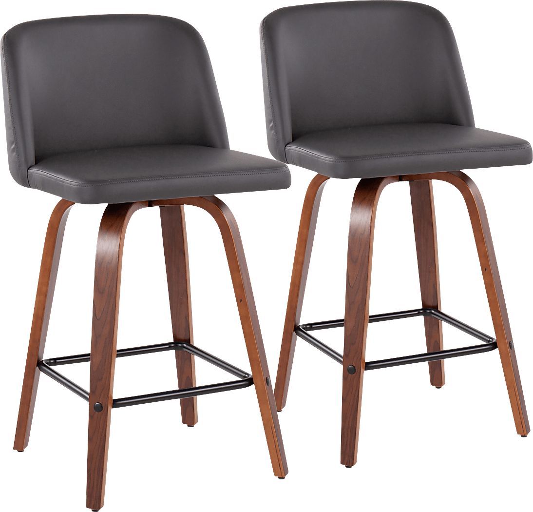 Enora Ann Gray Counter Height Stool Set Of 2 Rooms To Go