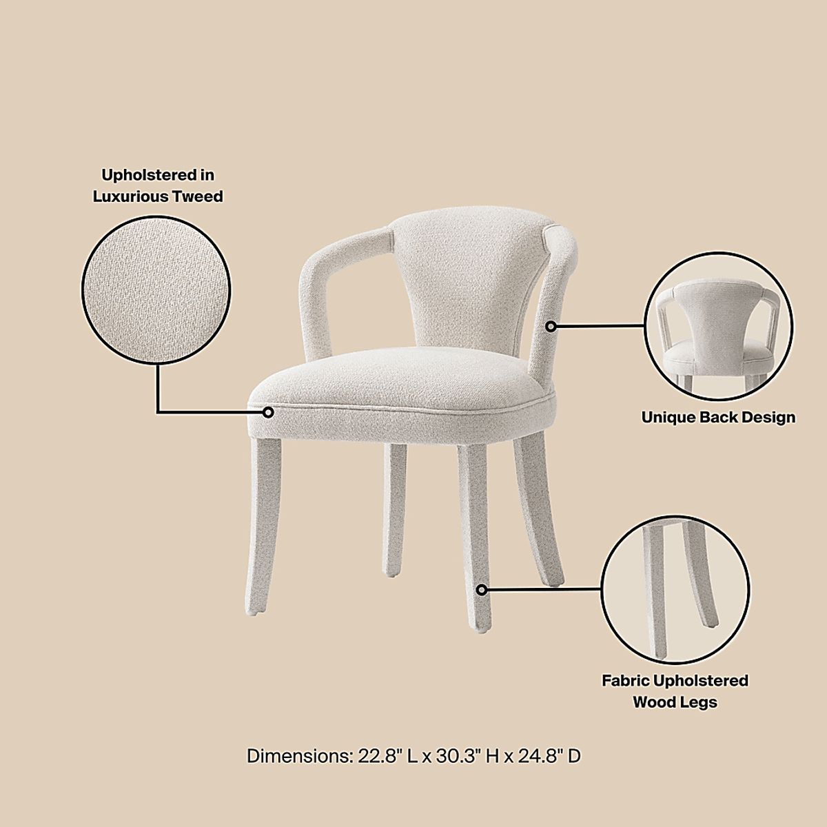 Enramada Black,Ivory Beige,Black Tweed Black And Ivory 5 Pc Dining ...