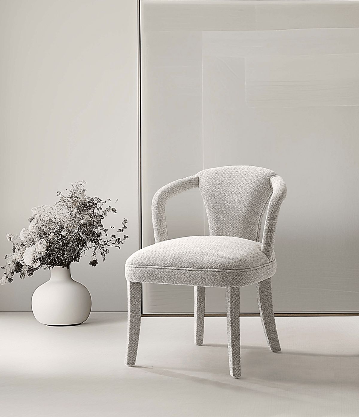 Enramada Gray Tweed Arm Chair | Rooms to Go