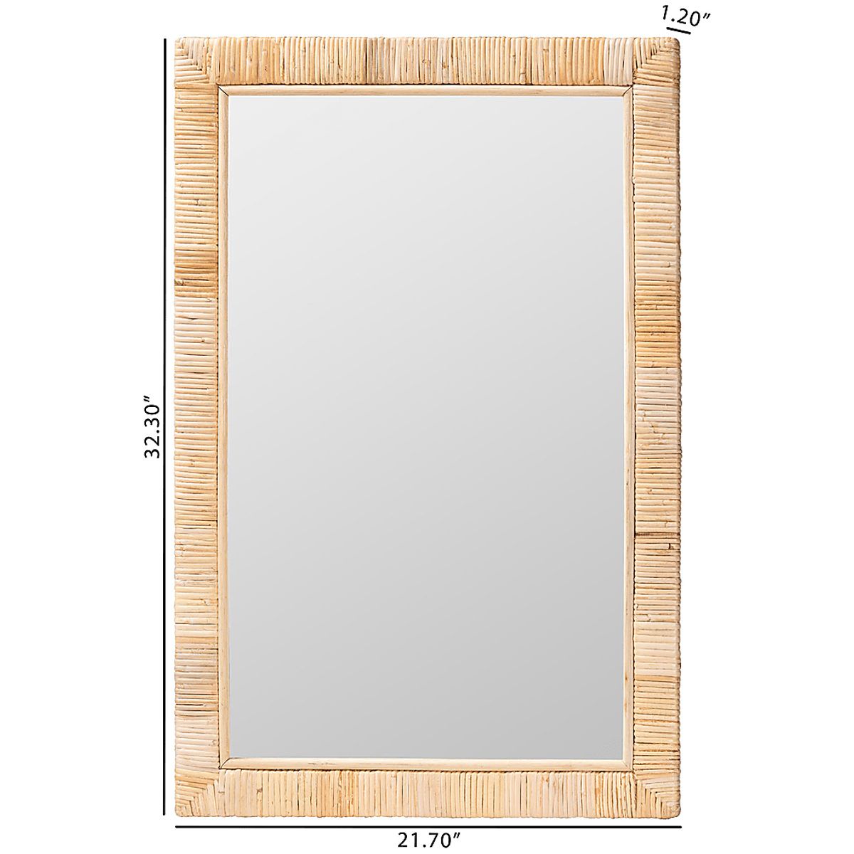 Enterline Brown Rectangle Mirror | Rooms to Go