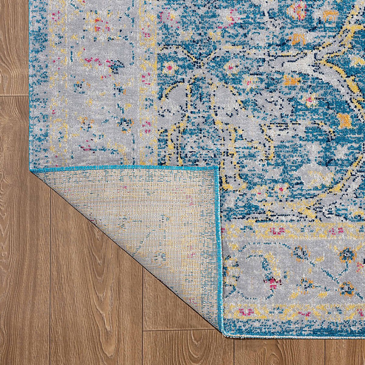 Epder Blue,Cream Beige,Blue Rugs | Rooms to Go
