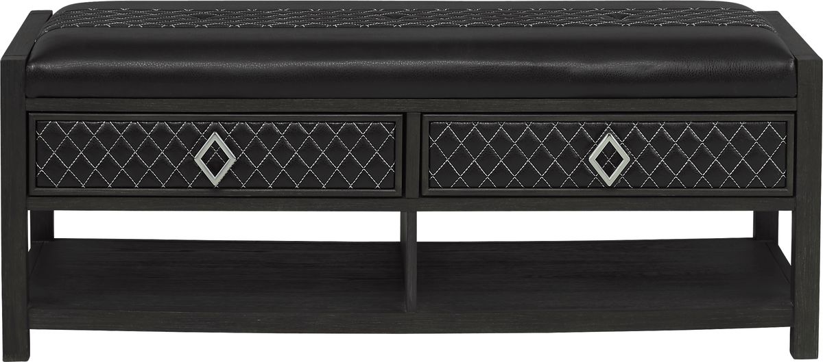 Eric Church Highway To Home Encore Dark Brown Wood Bench | Rooms to Go