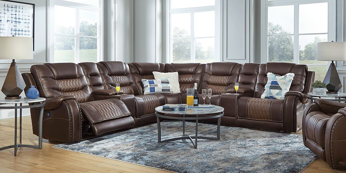 Eric Church Highway To Home Headliner Brown Leather 7 Pc Dual Power ...