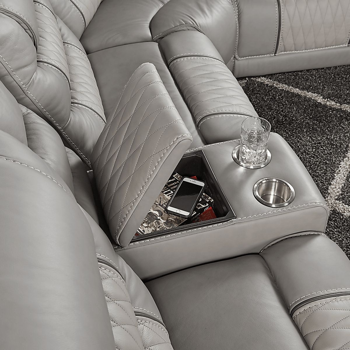 Eric Church Highway To Home Headliner Gray Leather 6 Pc Dual Power ...