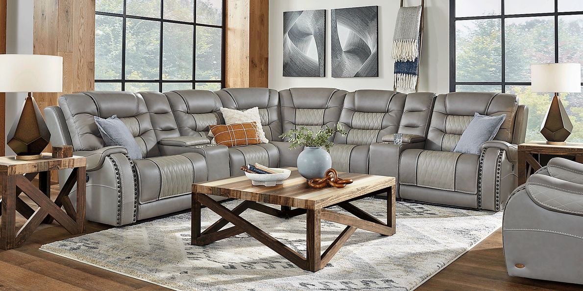 Eric Church Highway To Home Headliner Gray Leather 7 Pc Dual Power ...