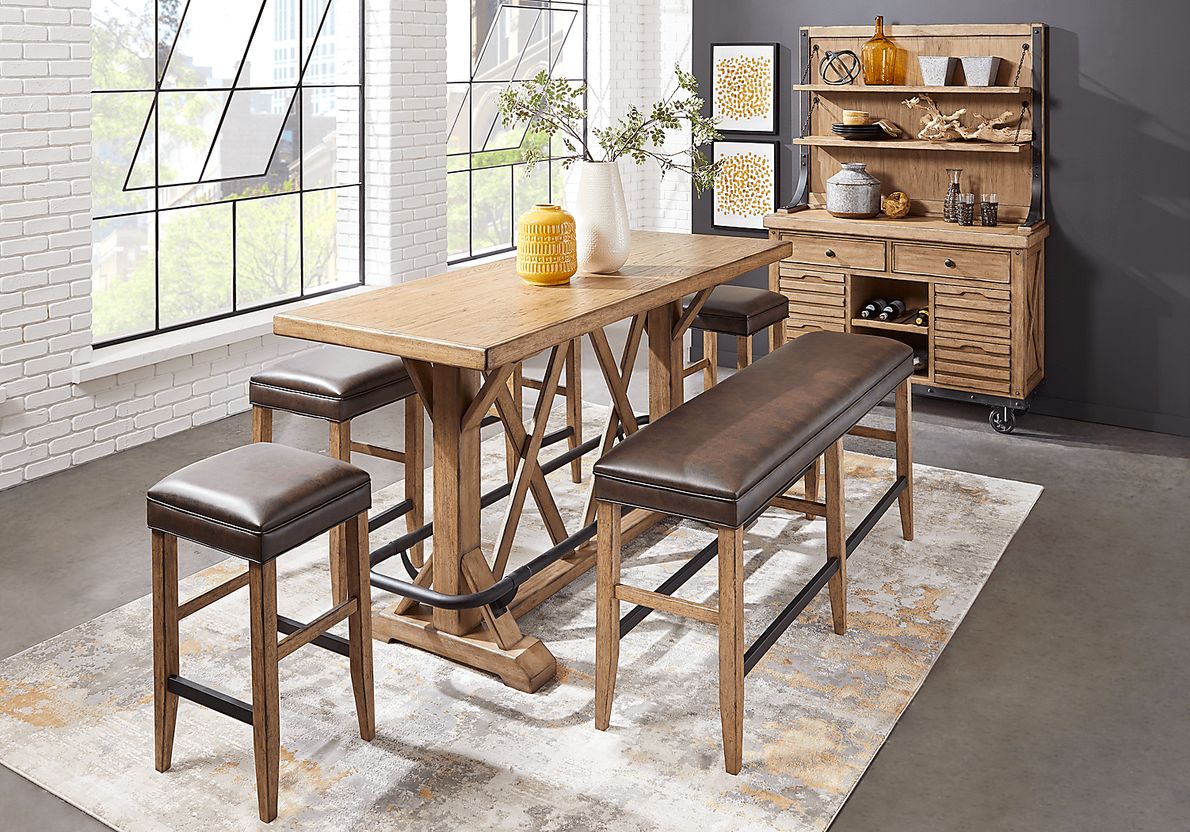 Eric Church Highway To Home Tap Room Blonde 5 Pc Bar Height Dining Room ...