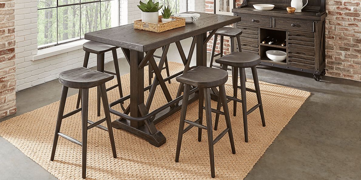 Eric Church Highway To Home Tap Room Brown Bar Height Dining Table ...