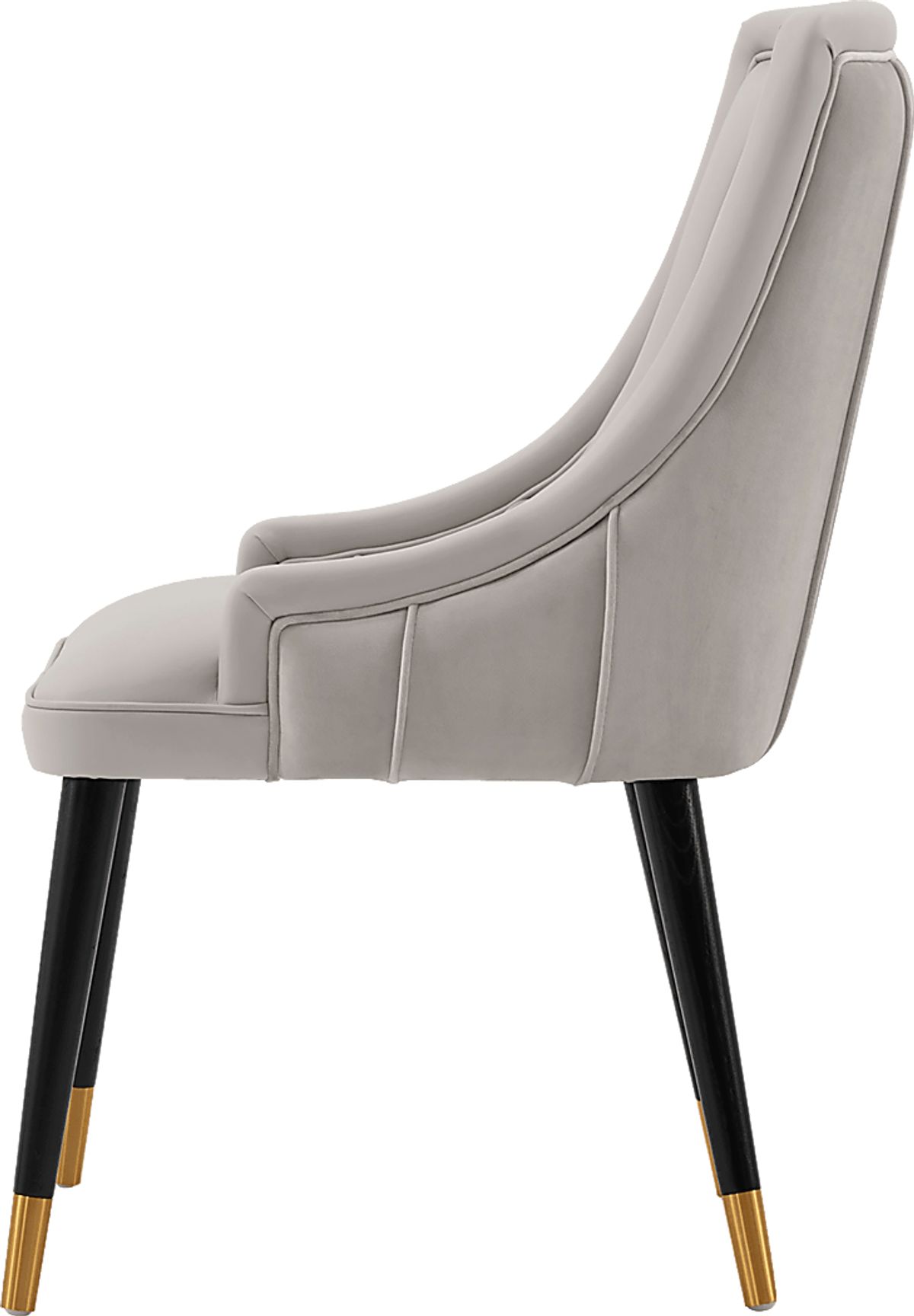 Erlandson Gray Leatherette,Velvet Plush Dining Chair | Rooms to Go