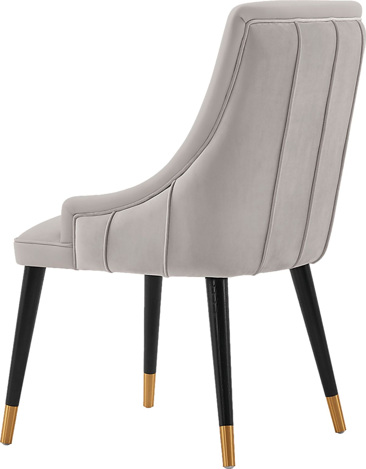 Erlandson Gray Leatherette,Velvet Plush Dining Chair | Rooms to Go