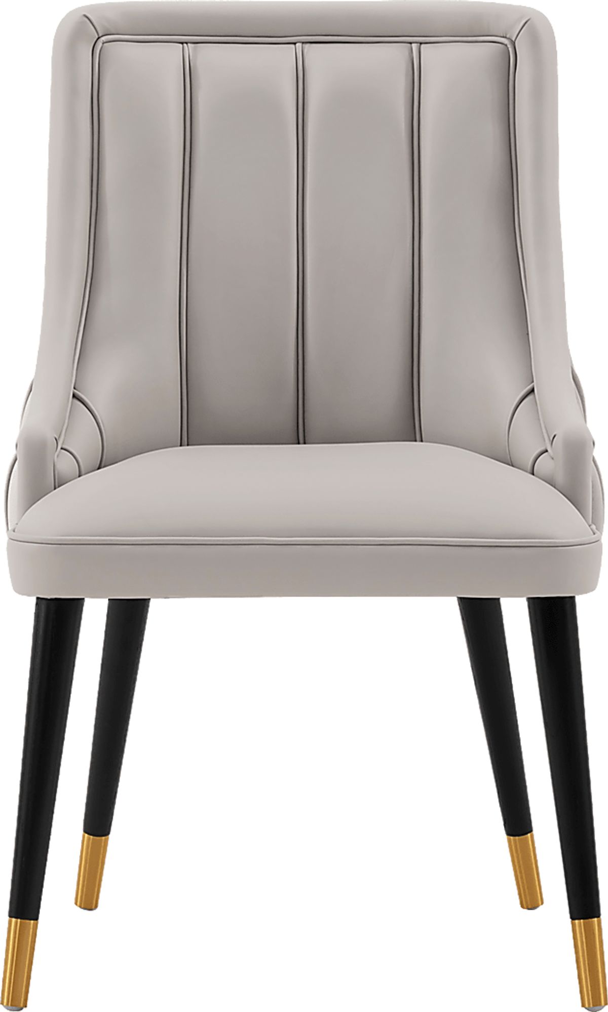 Erlandson Gray Leatherette,Velvet Plush Dining Chair | Rooms to Go