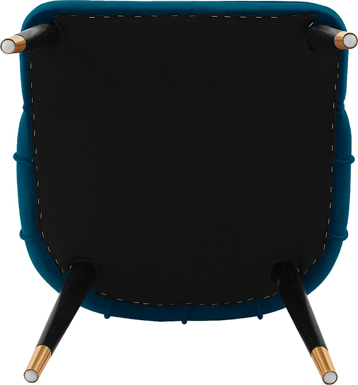 Erlandson Midnight Blue Leatherette,Velvet Plush Dining Chair | Rooms to Go