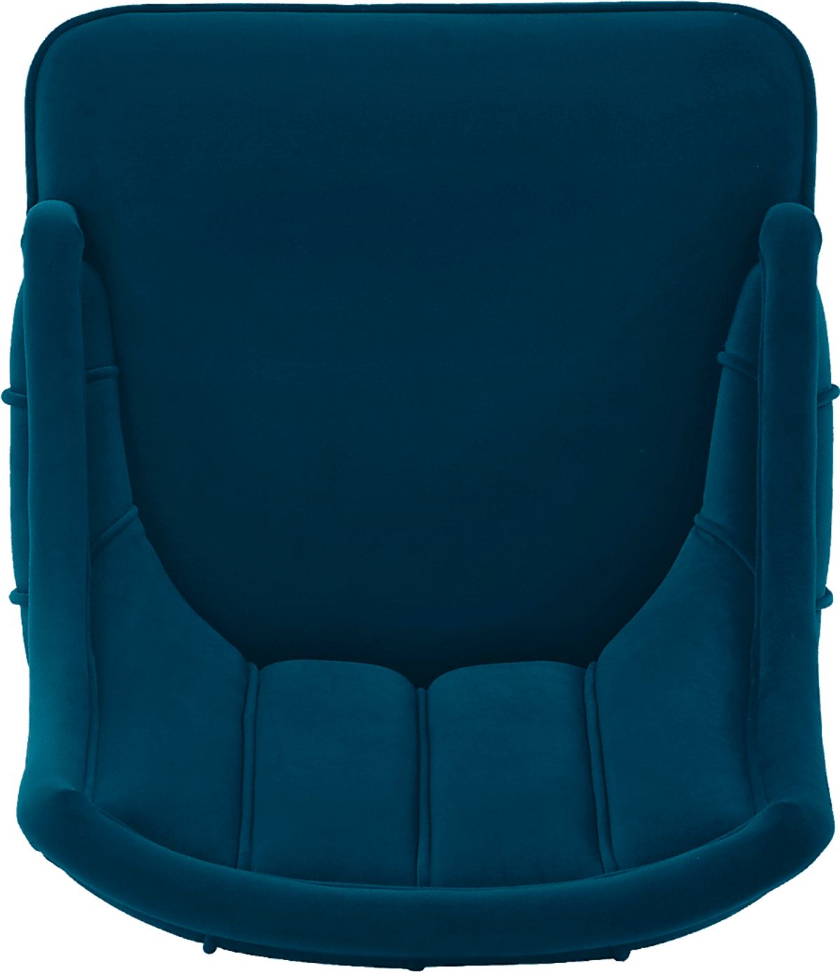 Erlandson Midnight Blue Leatherette,Velvet Plush Dining Chair | Rooms to Go