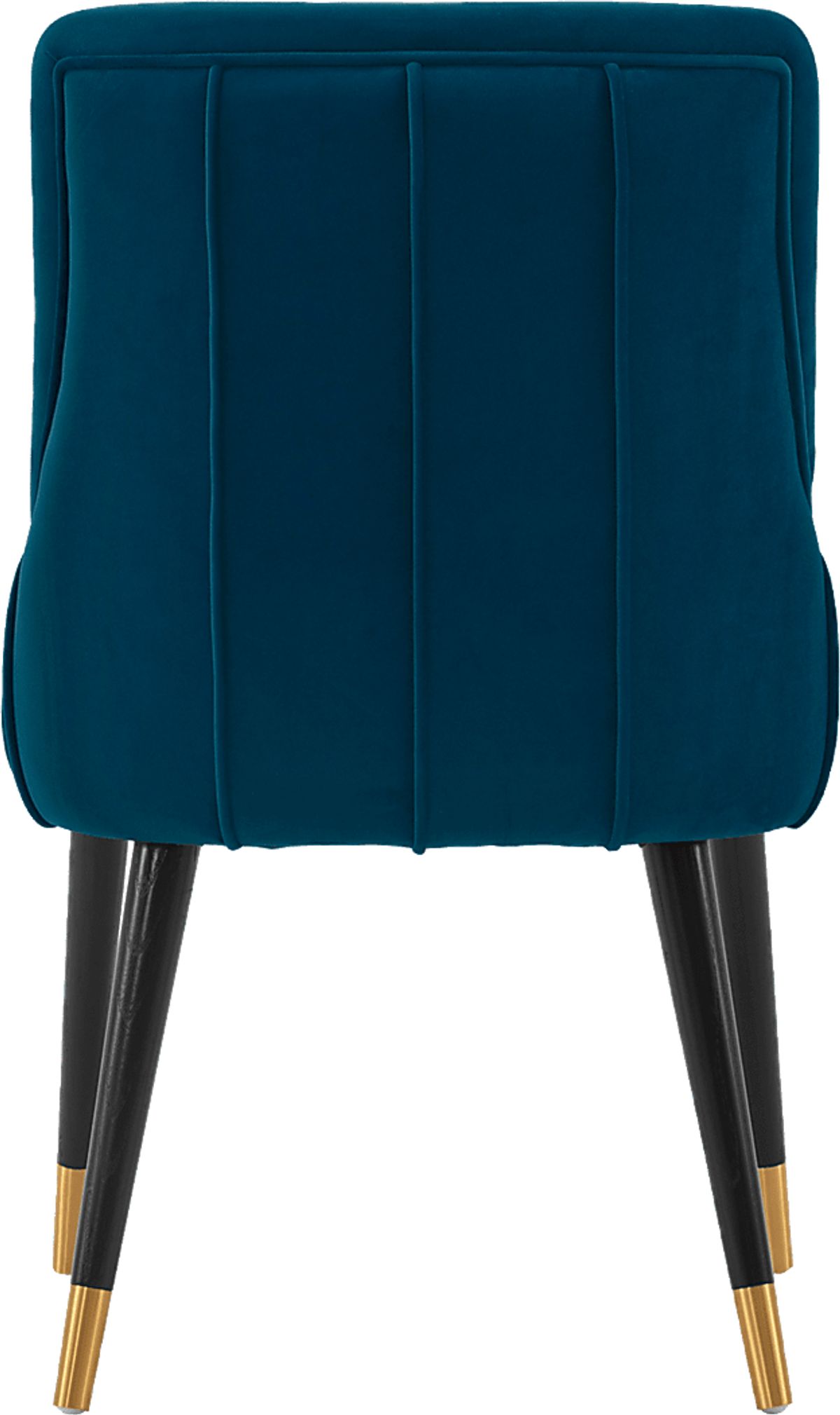 Erlandson Midnight Blue Leatherette,Velvet Plush Dining Chair | Rooms to Go