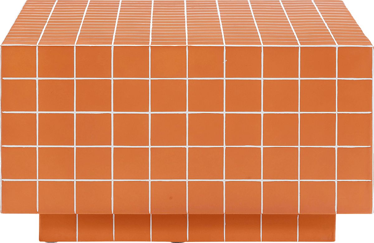Ermantrude Orange Orange,Red Cocktail Table | Rooms to Go