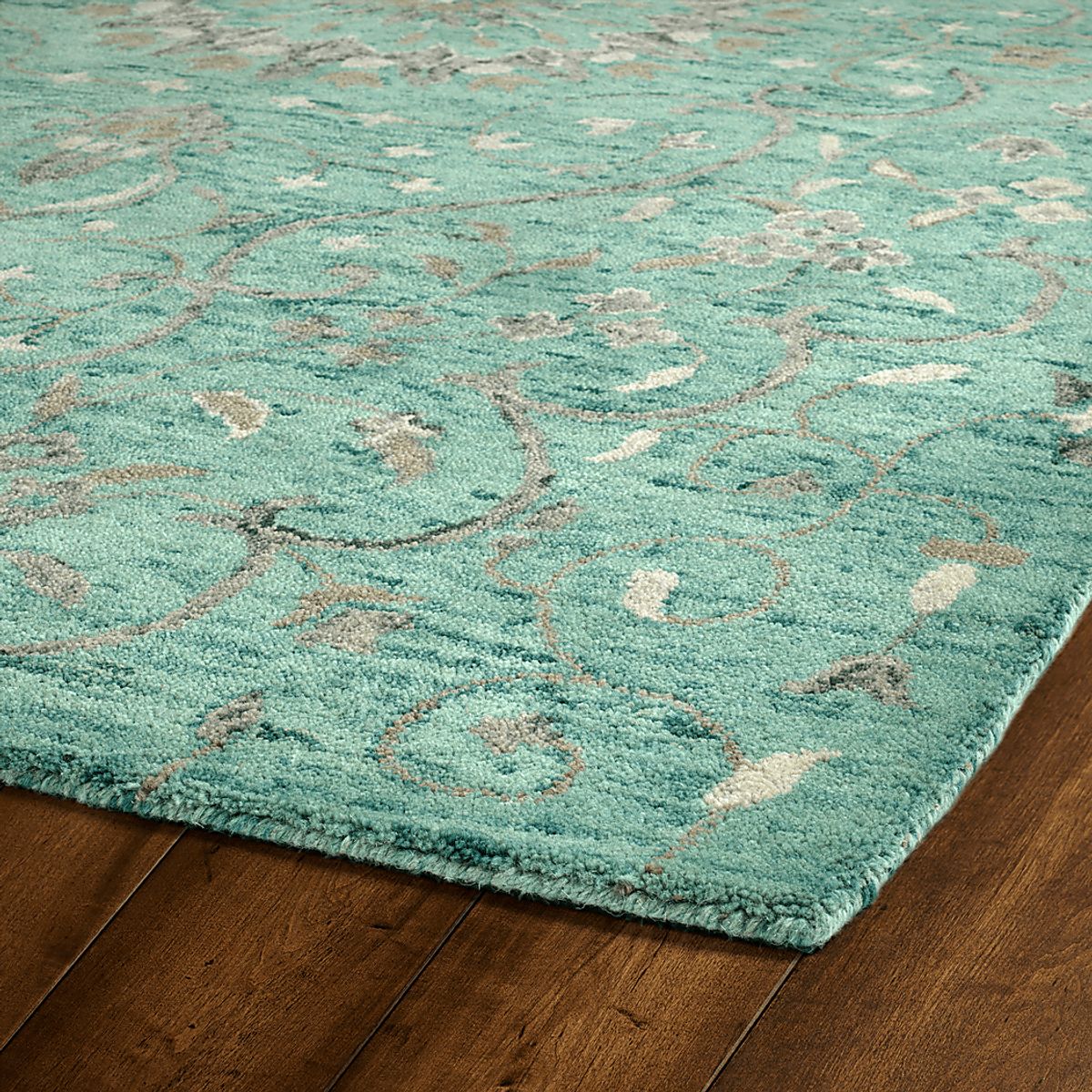 Esiyae Turquoise Blue Rugs | Rooms to Go