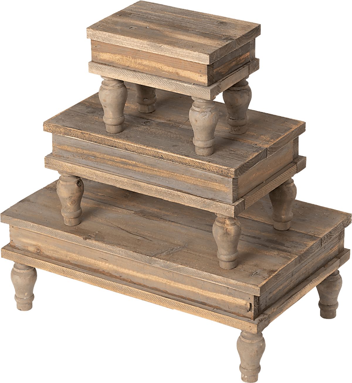 Essenprise Brown Tabletop Risers, Set Of 3 | Rooms to Go