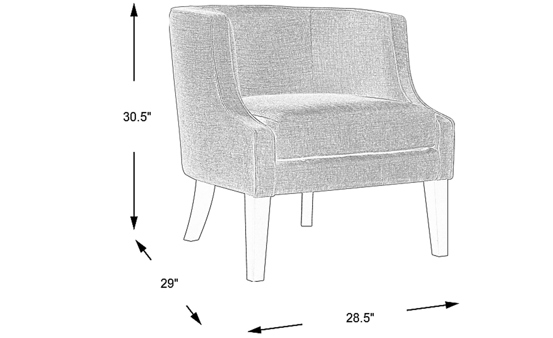 Essie Blue Accent Chair | Rooms to Go