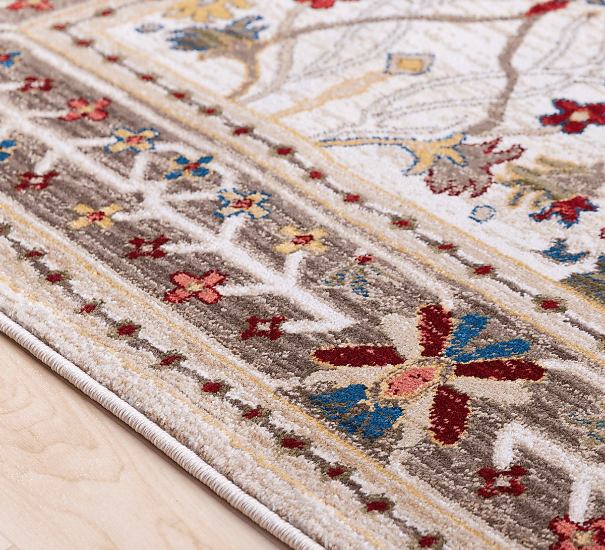 Estelann Cream Beige Rug | Rooms to Go