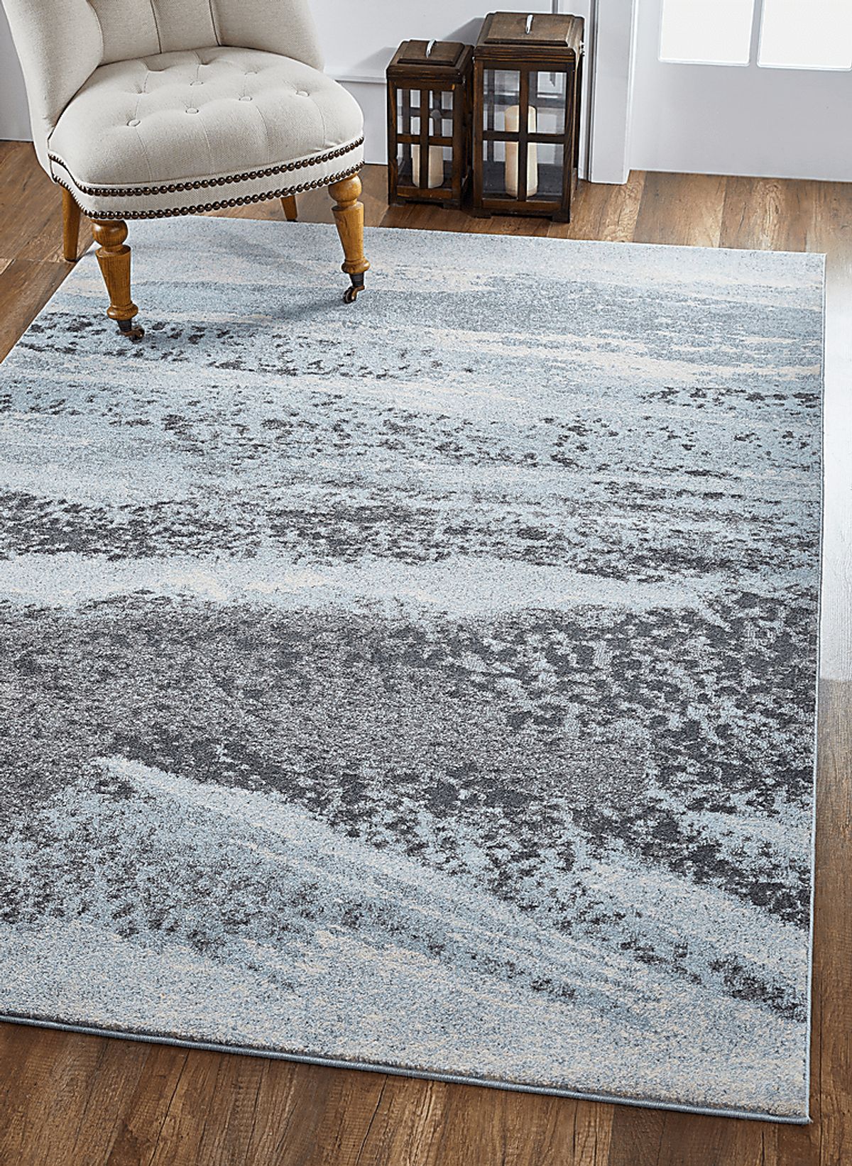 Esterlita Blue,Gray Rugs | Rooms to Go