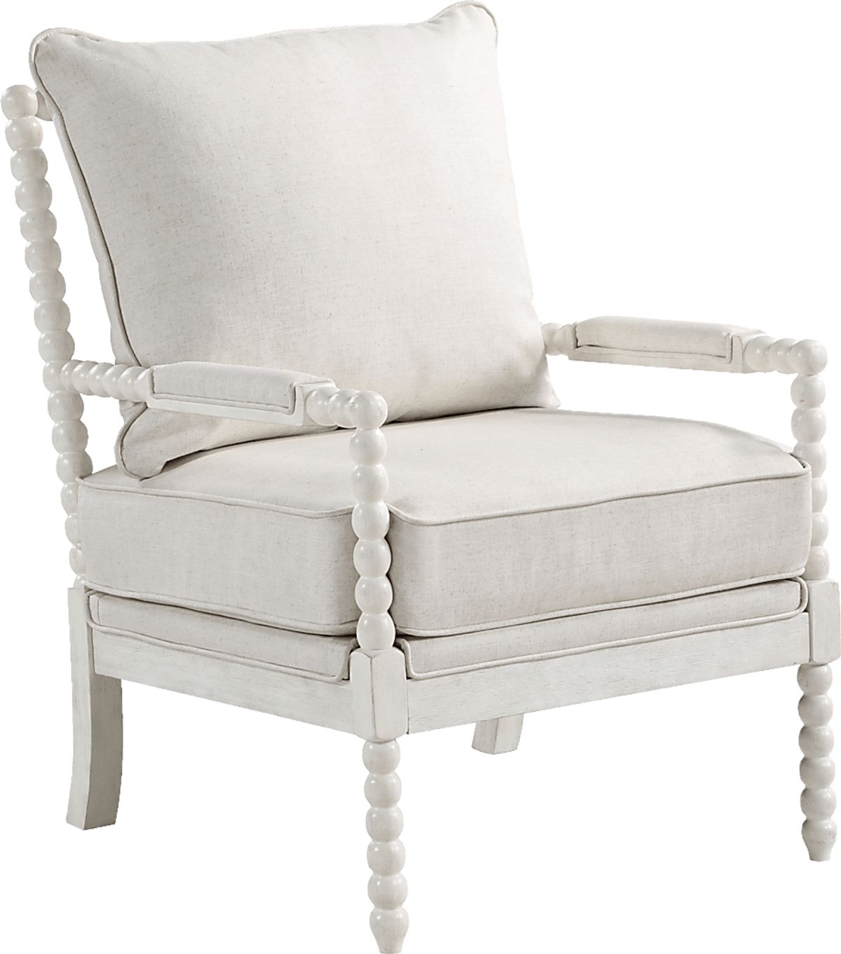 Etchern Cream Beige Polyester Fabric Accent Chair | Rooms to Go