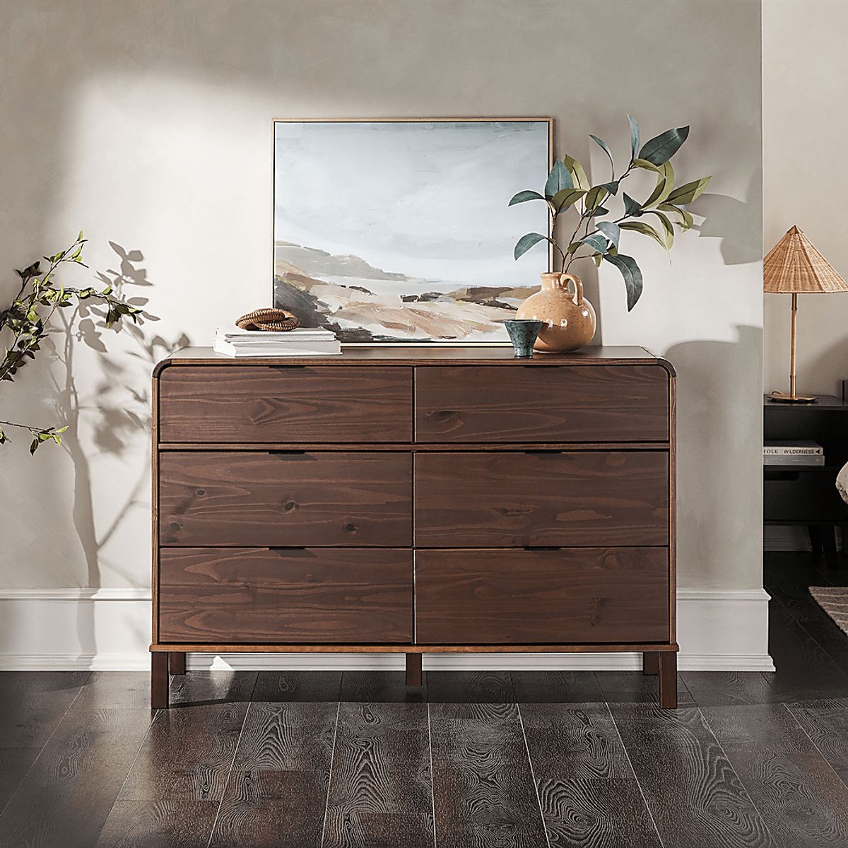 Ettenmore Brown Dark Wood Dresser | Rooms to Go