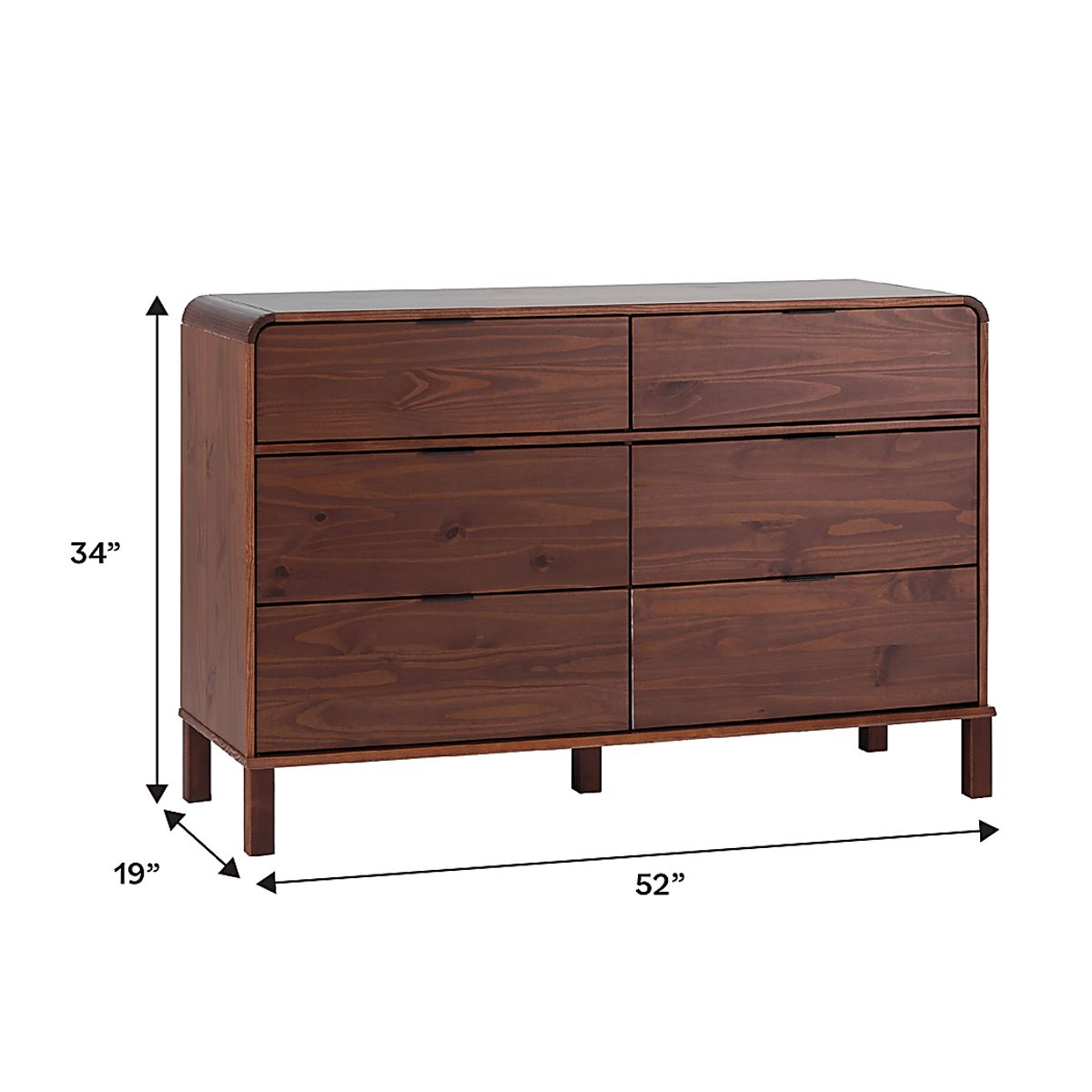 Ettenmore Brown Dark Wood Dresser | Rooms to Go