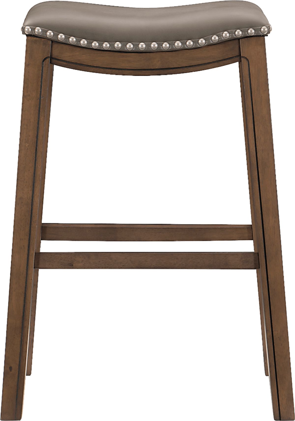 Etton Gray Faux Leather Fabric Barstool | Rooms to Go
