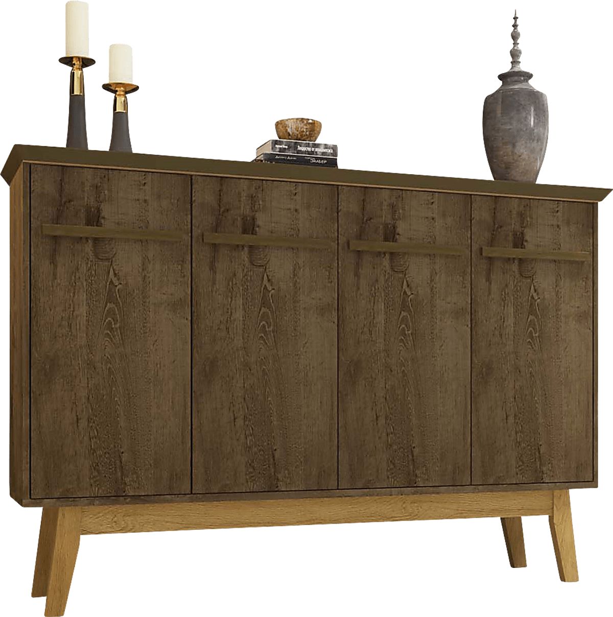 Eula Brown Dark Wood Buffet | Rooms to Go