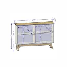 Eula Brown Dark Wood Buffet | Rooms to Go