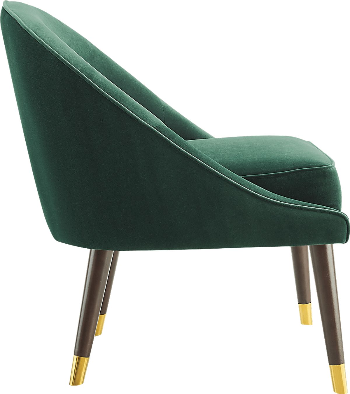 Evadean Emerald Green Velvet Plush Accent Chair | Rooms to Go