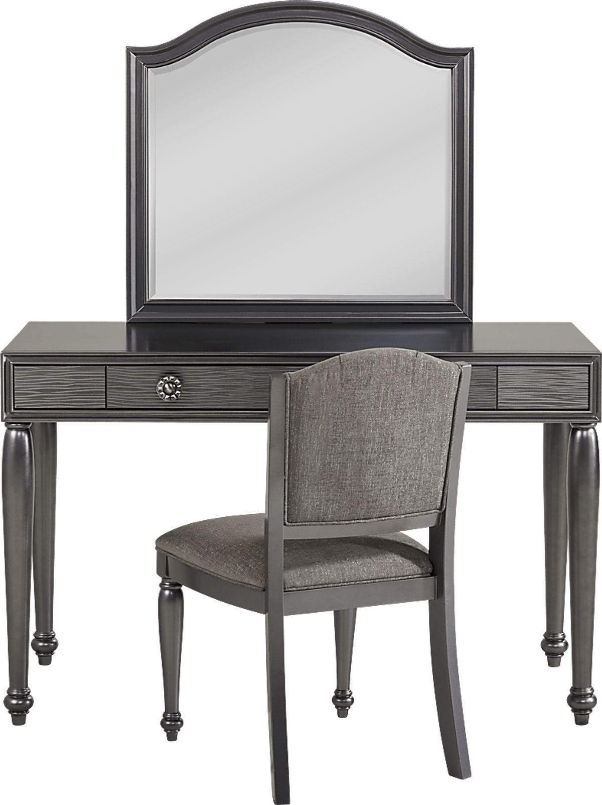 Evangeline 3 Pc Charcoal Gray Vanity Set | Rooms to Go