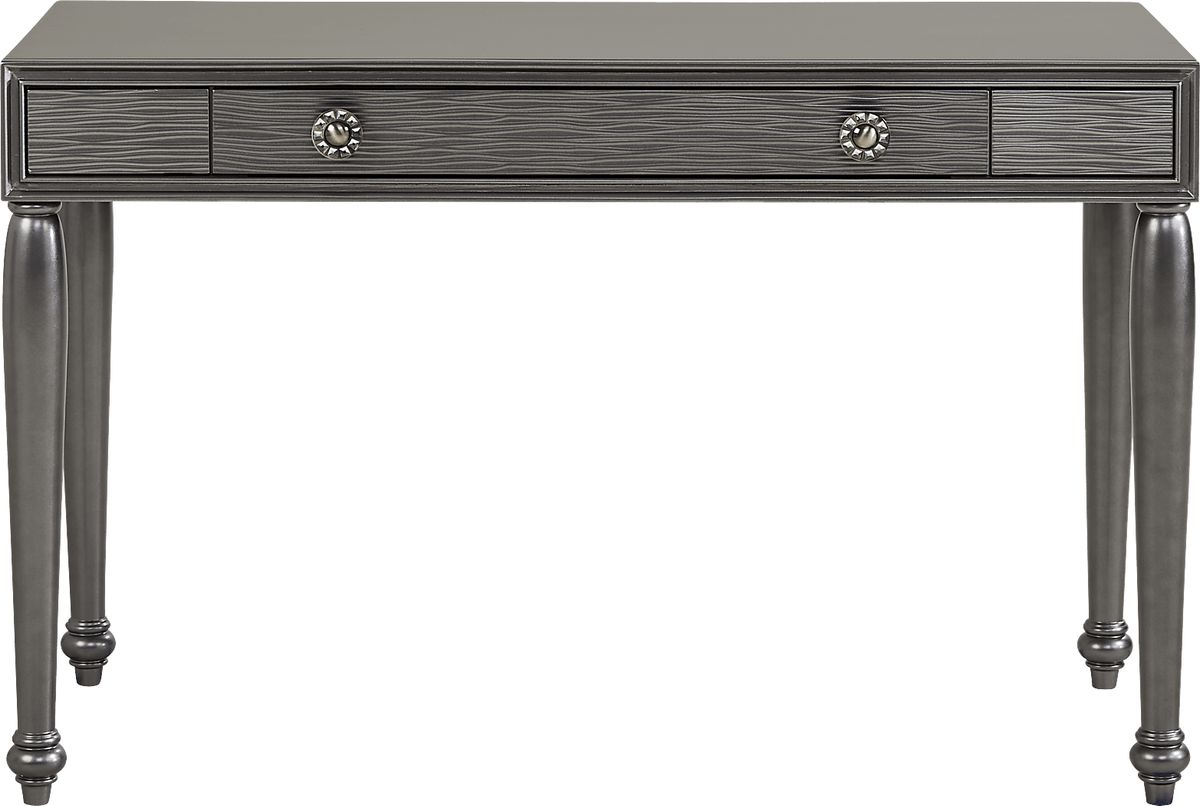 Evangeline Charcoal Gray Vanity Desk | Rooms to Go