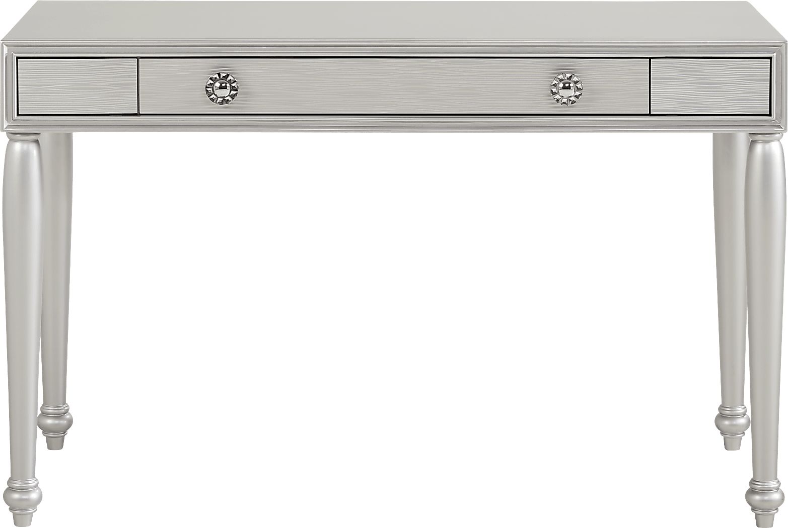 Evangeline Silver Gray Vanity Desk | Rooms to Go