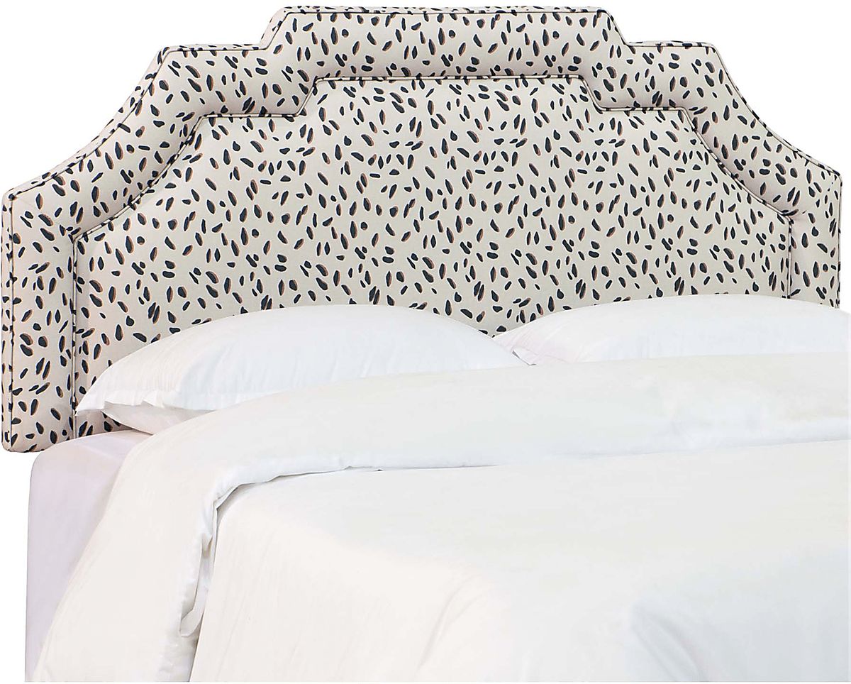 Evarelle II Cream Beige Cotton Fabric Queen Headboard | Rooms to Go